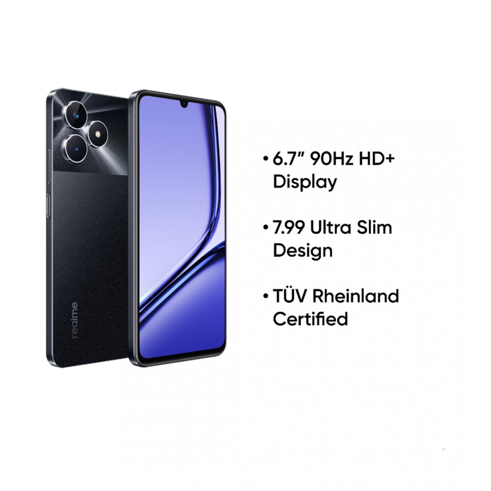 Mazaady - Realme Note 50 - 4GB/128GB - Midnight Black (Global version)